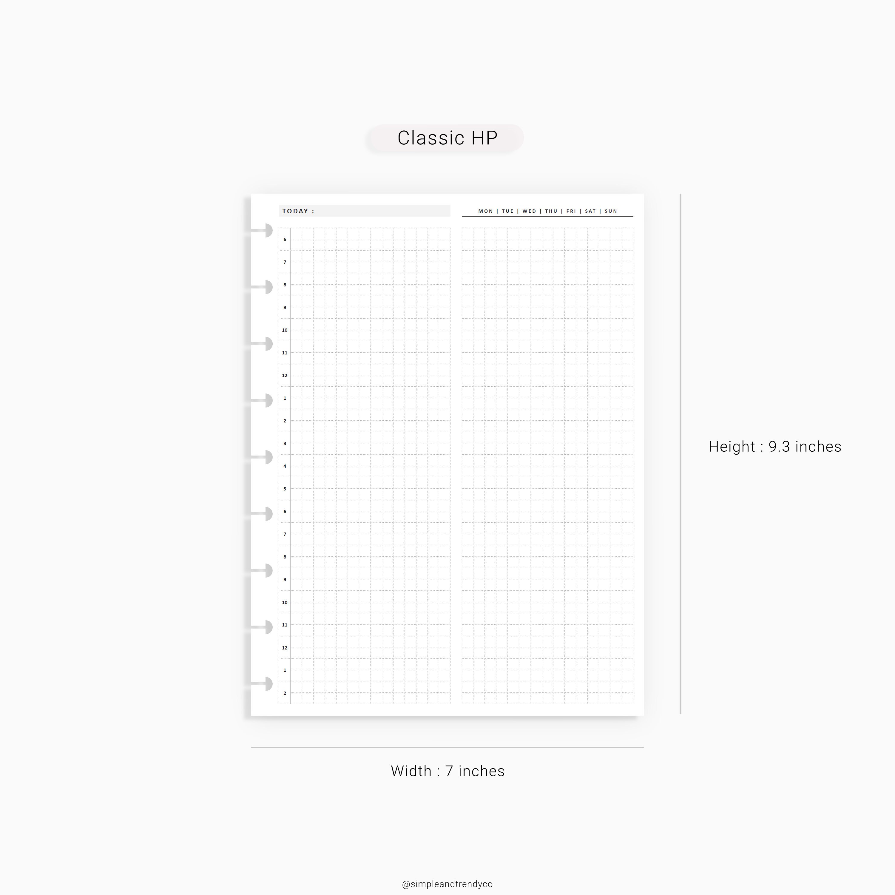 Daily Planner Happy Planner Classic PDF Day Planner | Etsy