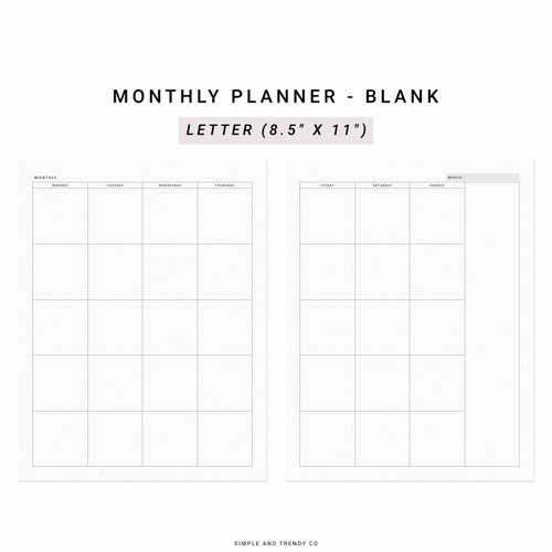 Monthly Overview Printable Happy Planner Mini Month on a - Etsy