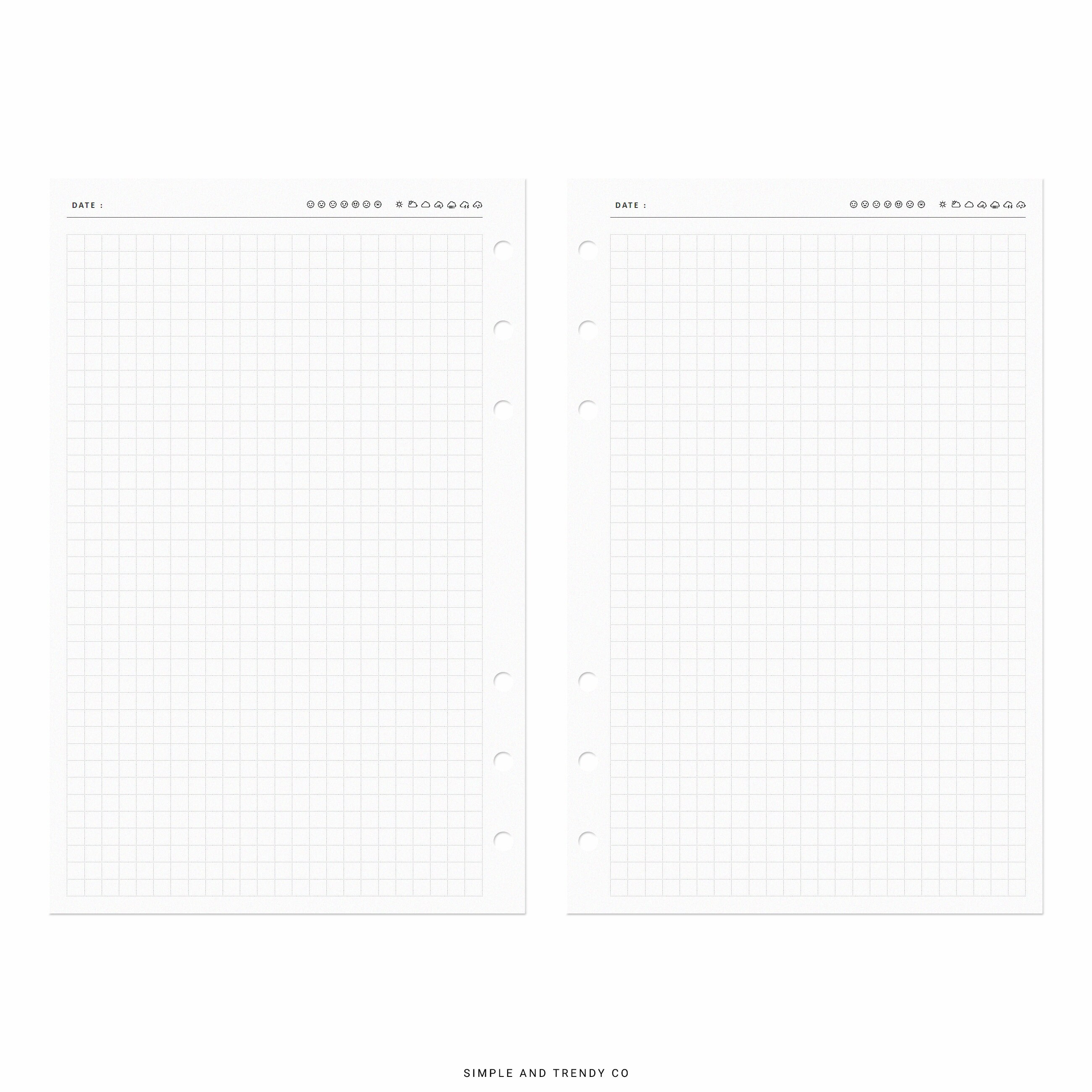 Printable Diary Pages Travel Journal Half Size Half Letter - Etsy