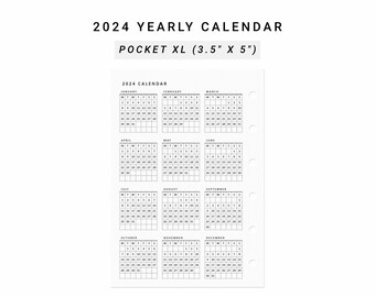 2023-2026 at A Glance Yearly A5 Calendars Single Page - Etsy
