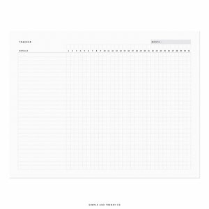Monthly Goal Tracker Habit Tracker Printable US Letter Size - Etsy