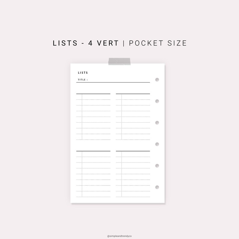To Do List Pocket Size Grocery List Shopping List Wish List | Etsy