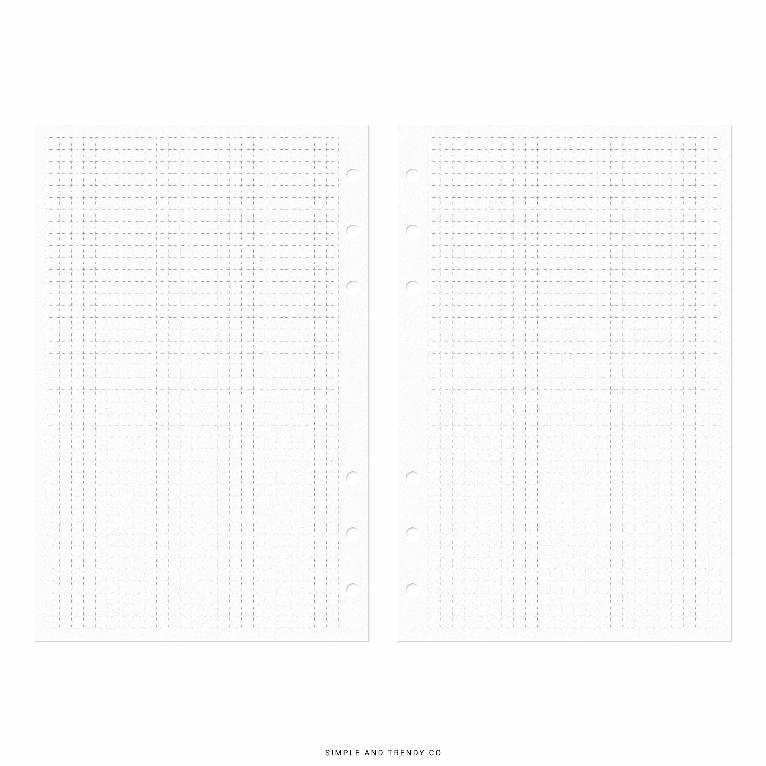 Study Note Paper Dotted Grid Half Size Half Letter Inserts - Etsy