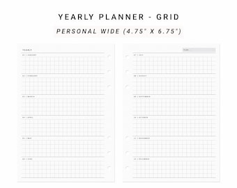 2 Year Planner - Etsy