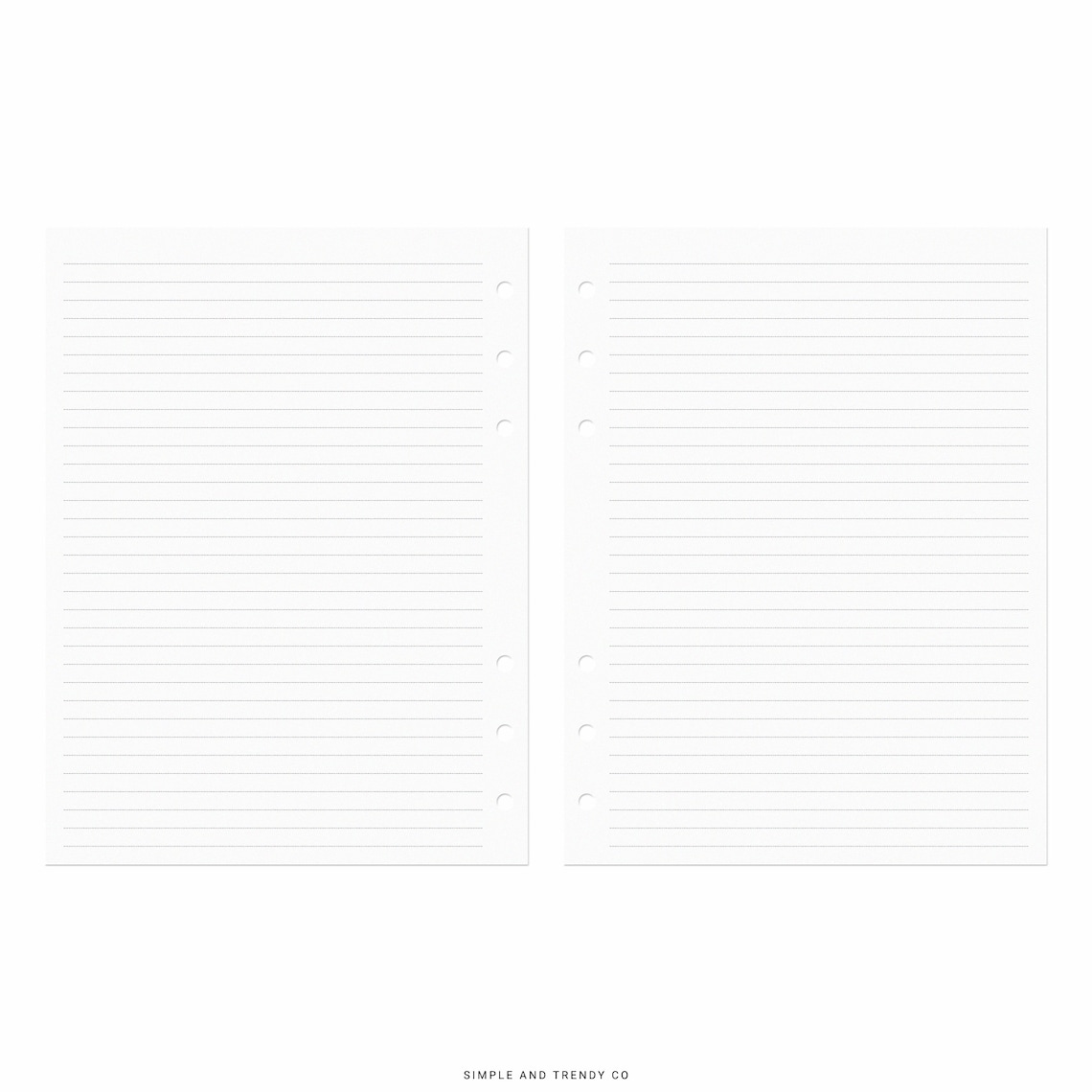 B6 Rings Dot Grid Lined Paper B6 Inserts B6 Size Printable - Etsy