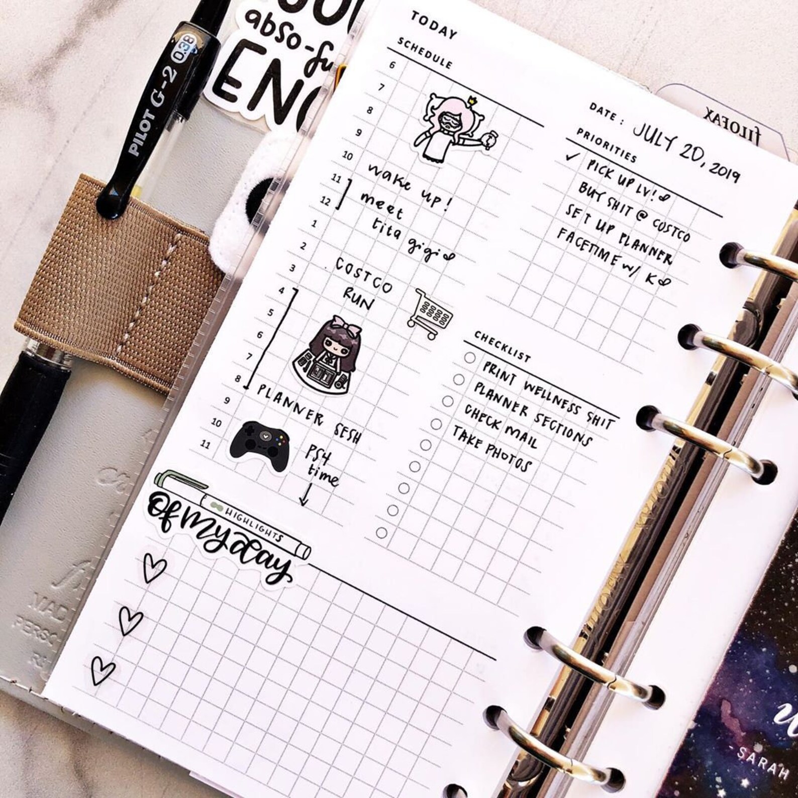 Daily Planner Printable Personal Planner Inserts Daily | Etsy