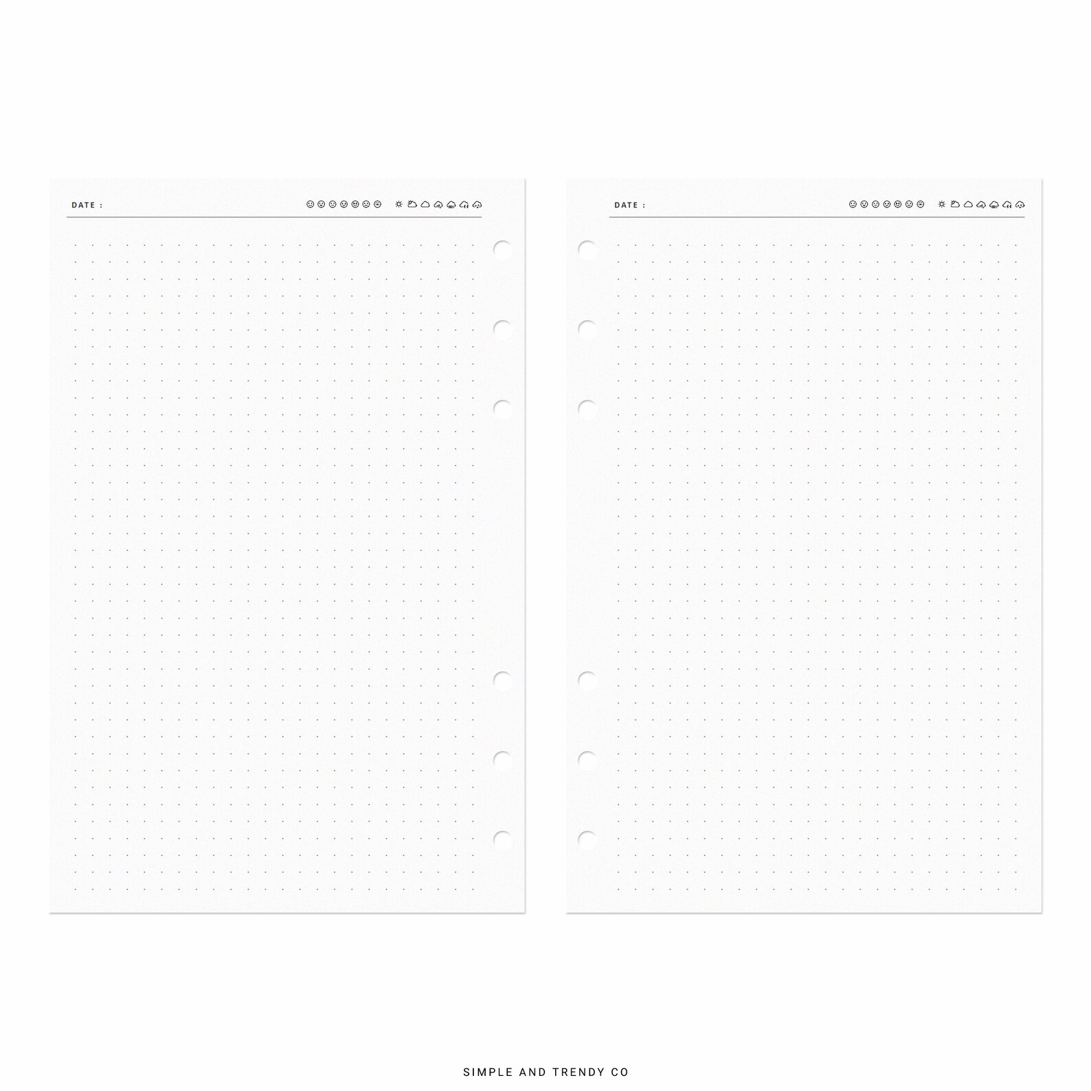Printable Diary Pages Travel Journal Half Size Half Letter - Etsy