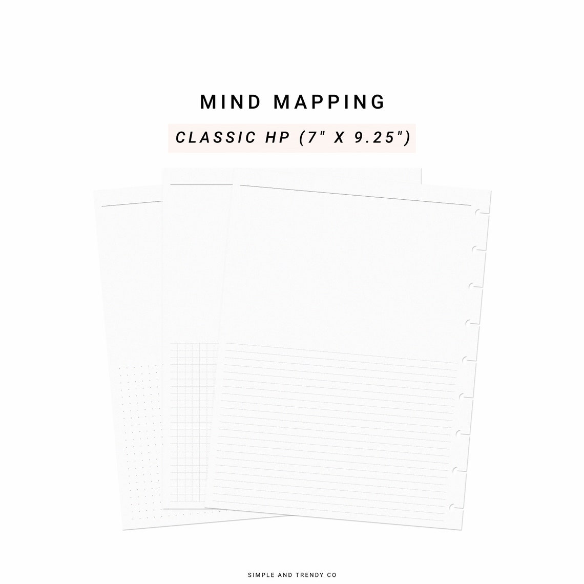 Printable Mind Map Happy Planner Classic Monthly Mind Map - Etsy