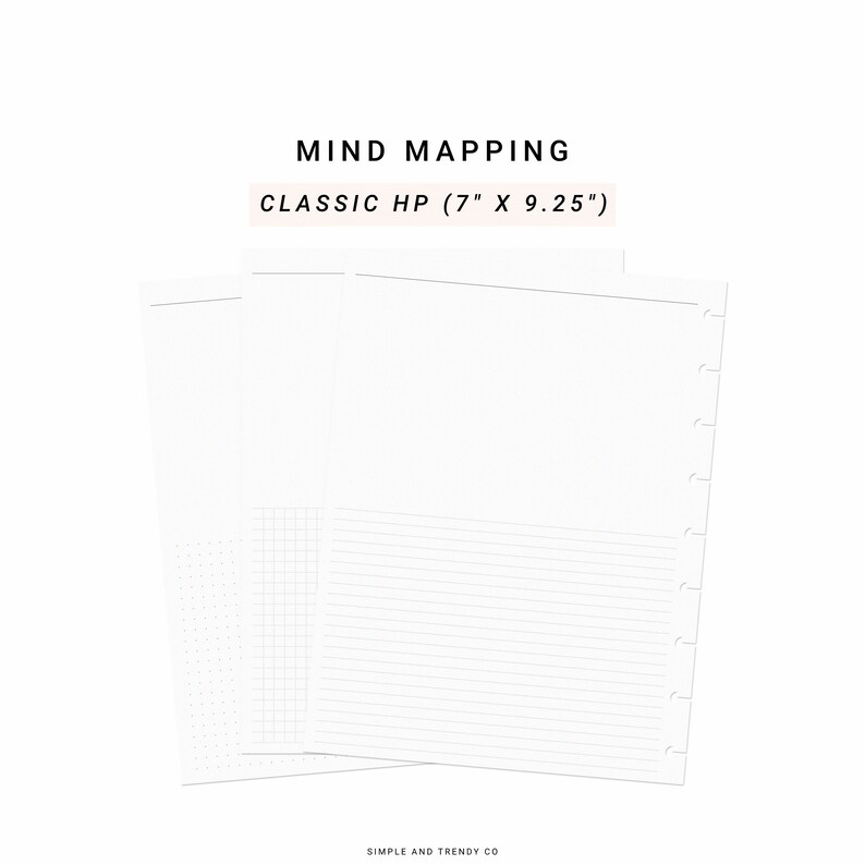 Printable Mind Map Happy Planner Classic Monthly Mind Map - Etsy