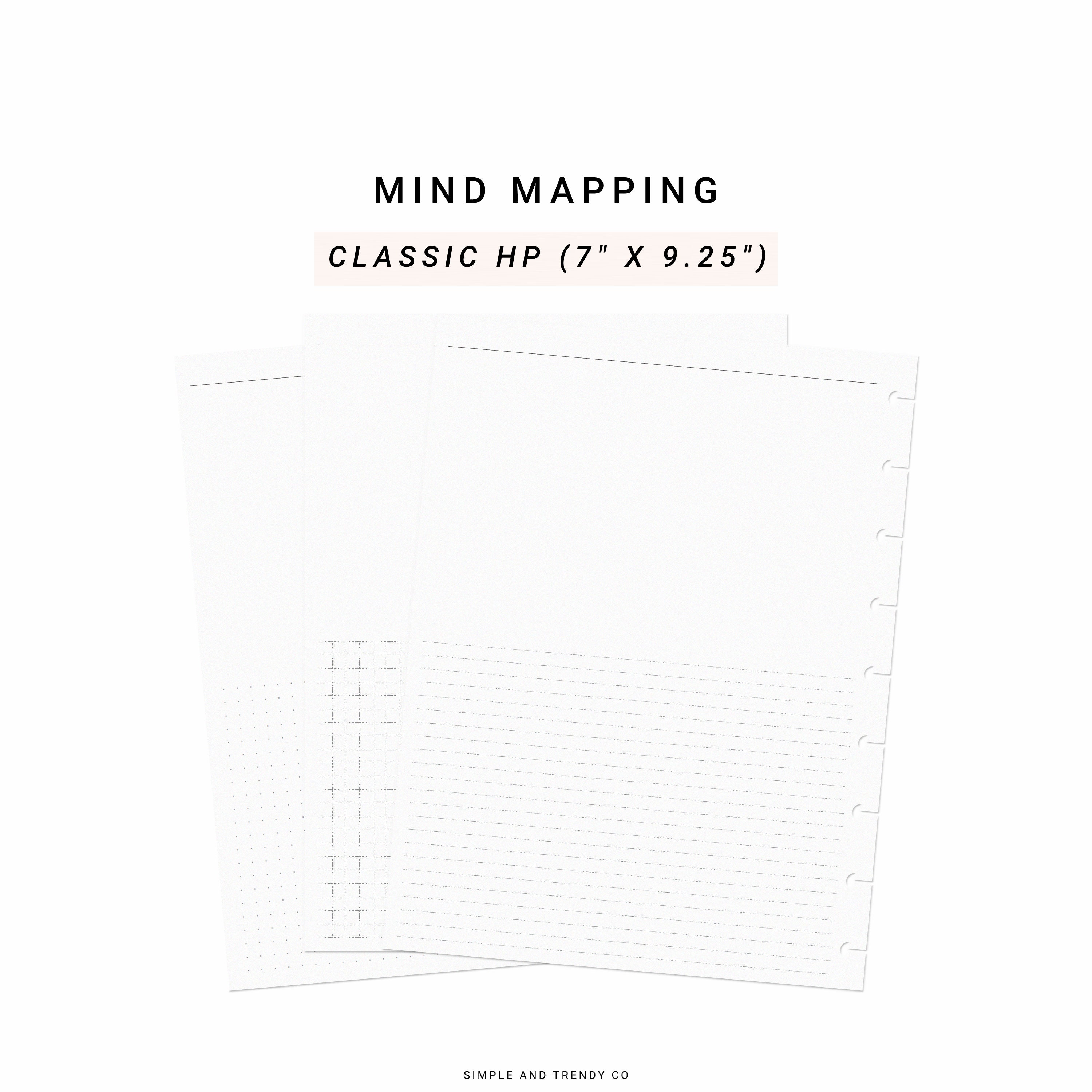 Printable Mind Map Happy Planner Classic Monthly Mind Map - Etsy