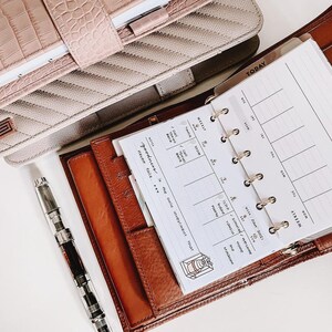 Week on 1 Page WO1P Horizontal Weekly Planner Printable Pocket Size - Etsy