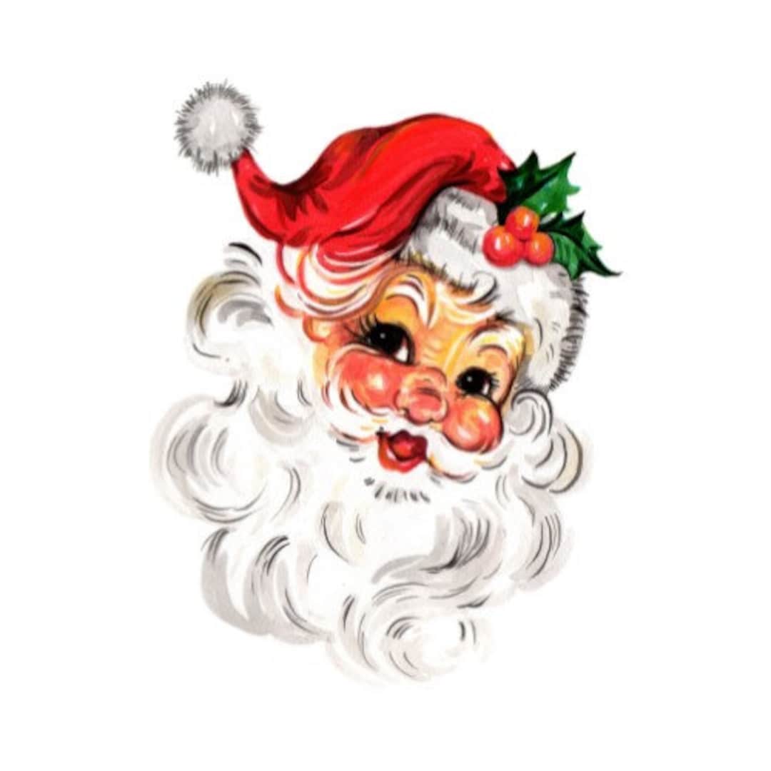 Retro Santa - Etsy