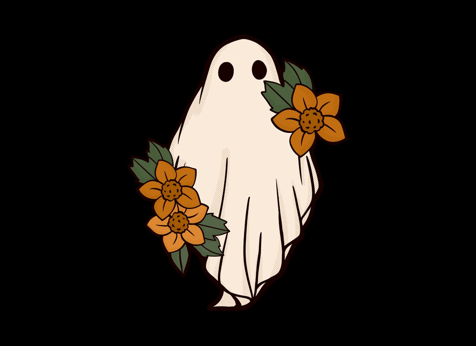 Retro Ghost PNG - Etsy