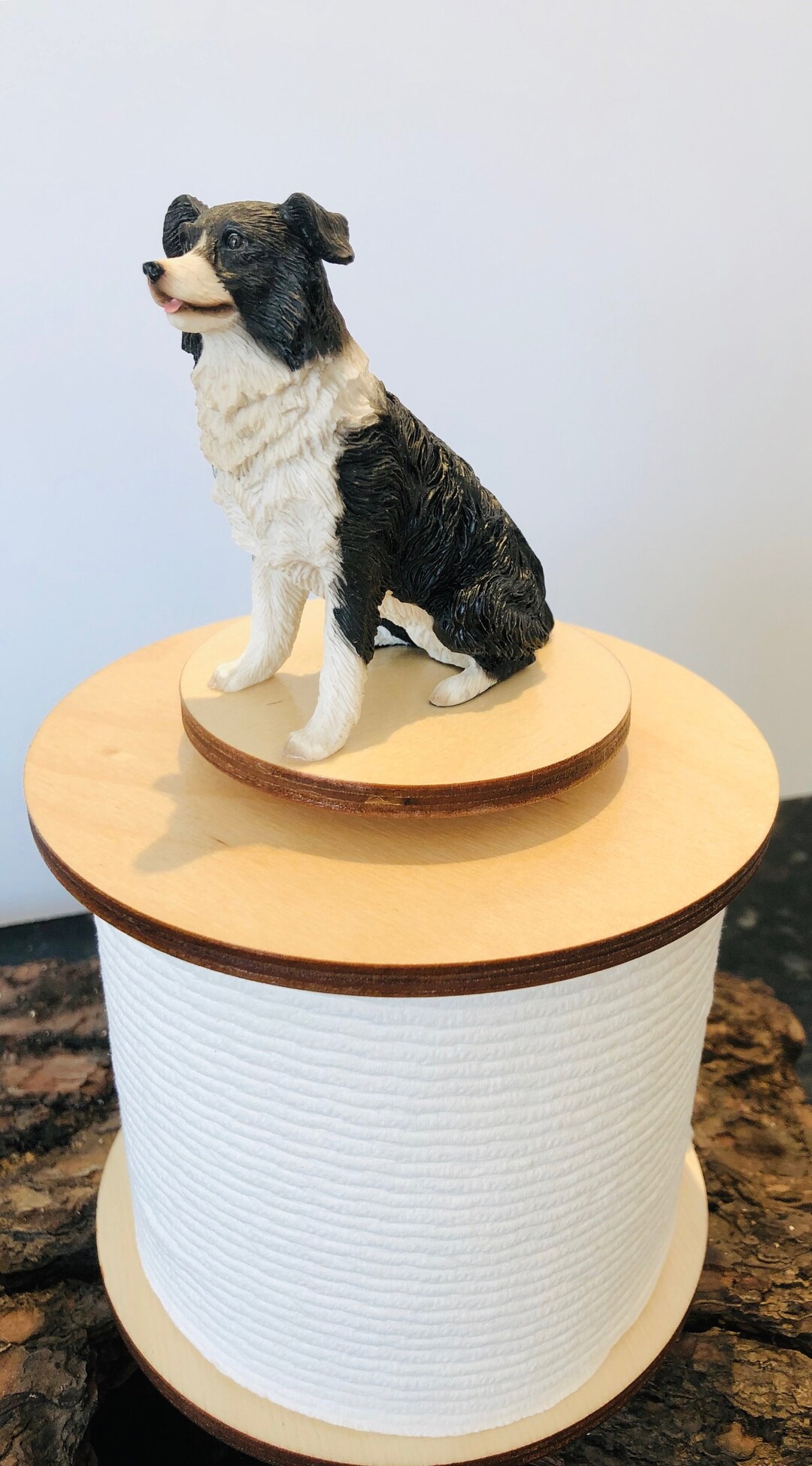 Border Collie Toilet Paper Roll Cover Spare Holder Personalized Dog ...