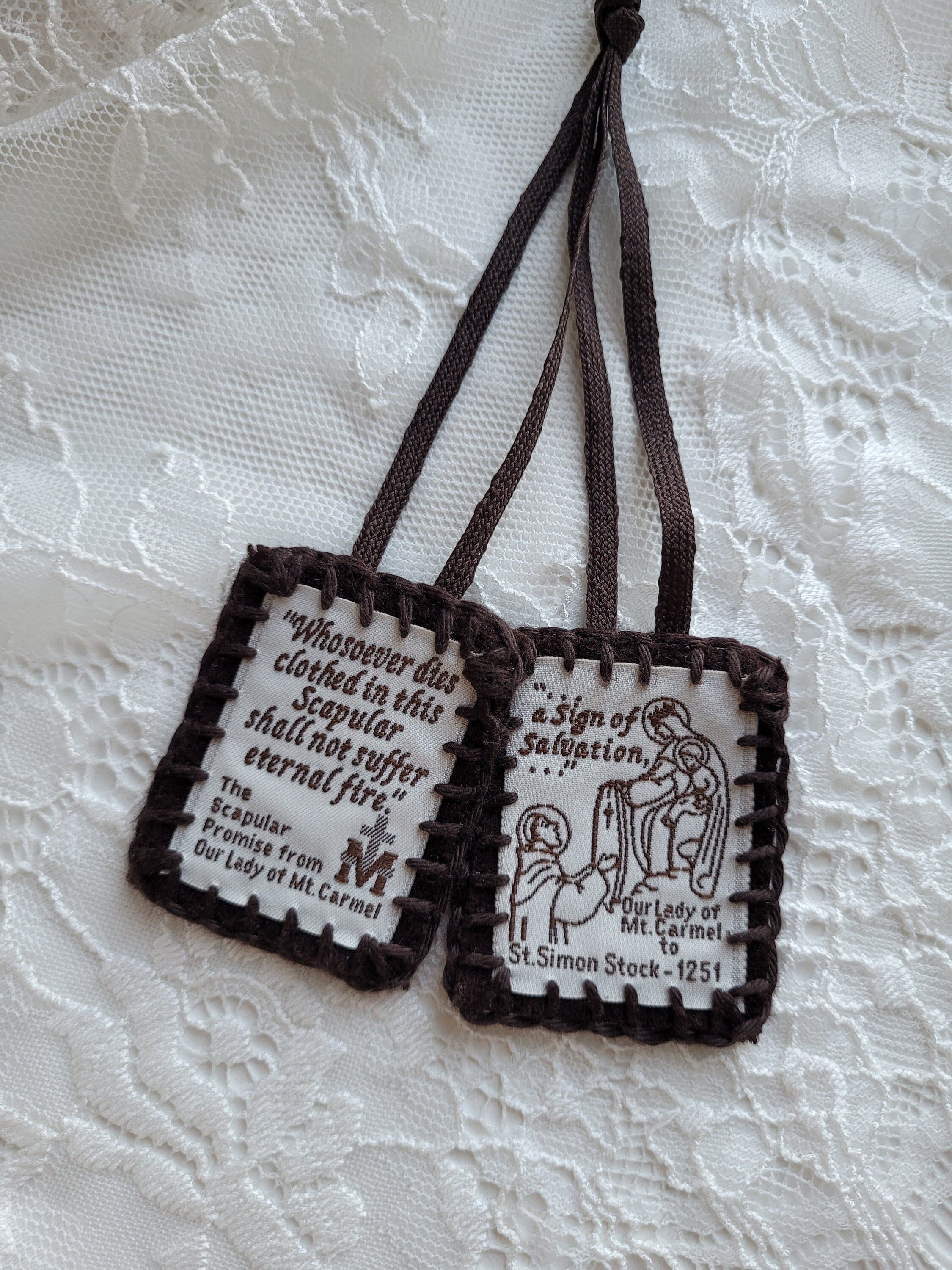 Traditional Brown Scapular Veiled in Dignity - Etsy