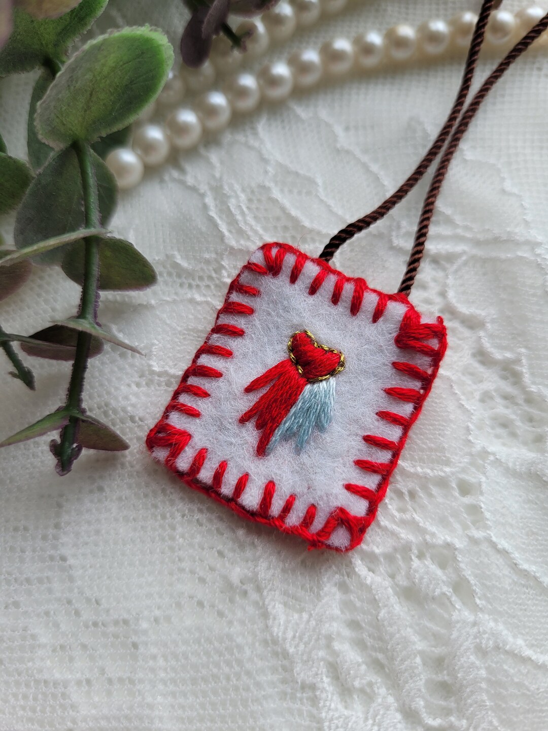 Heart Filled With Divine Mercy | Made to Order | Sacred Heart Badge ...