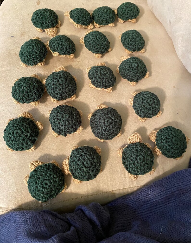 Turtle Memory Game, Crocheted Memory Game, Crocheted Turtle, Mama and ...