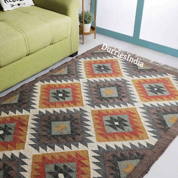 Brown Kilim Rug - Etsy