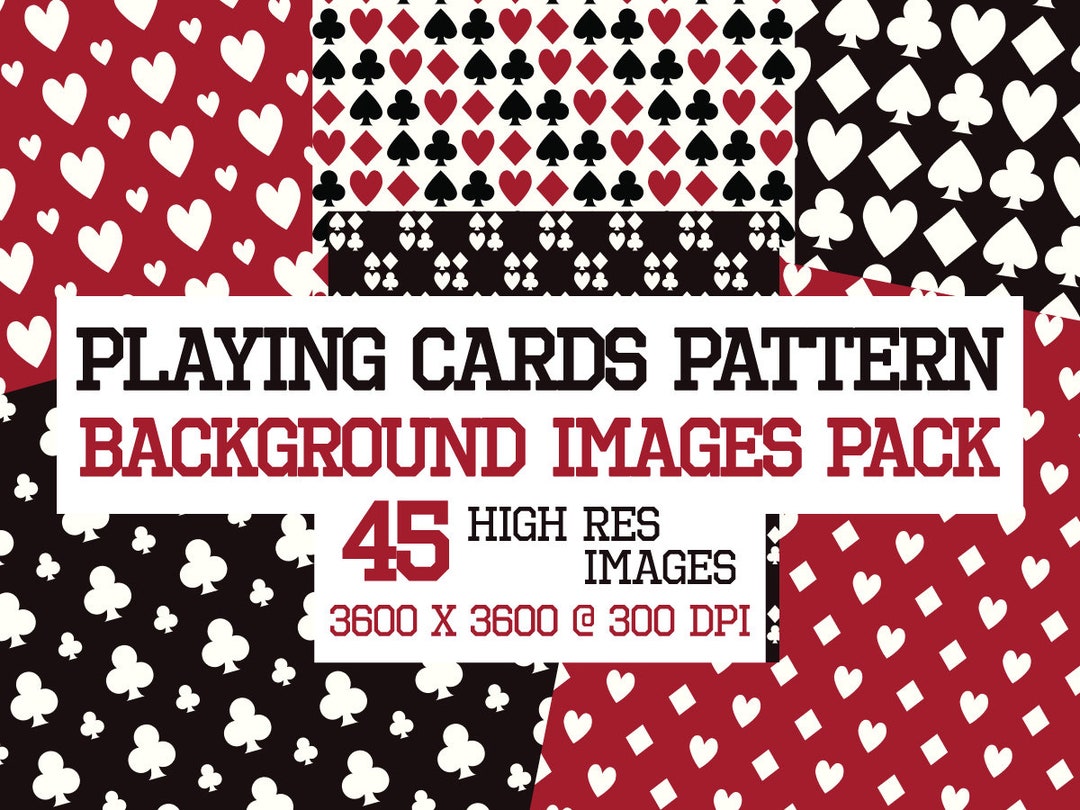 Playing Cards, Digital Paper Pack, Printable Wall Art, Wallpaper ...