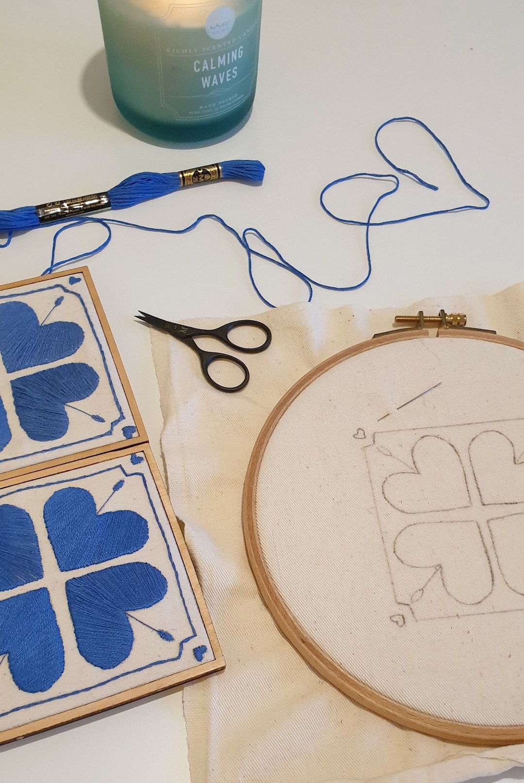 Embroidery Tile Pattern * Thread Tiles * DIGITAL PDF PATTERN * Instant ...