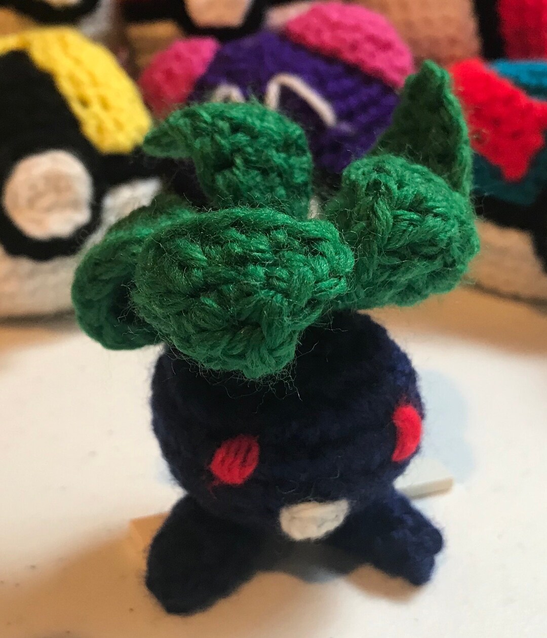 Mini Oddish Crochet Pattern - Etsy