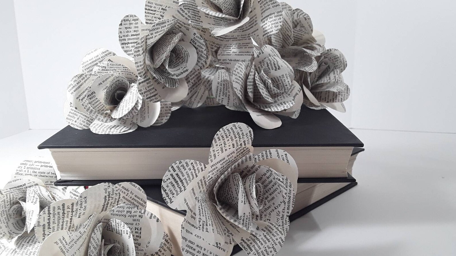 Dictionary Book Roses, Book Page Flowers, Teacher Gift, Literary Gift ...