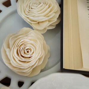 Rose Wood Flowers (set of 12), DIY Flowers for Centerpieces, Eco ...