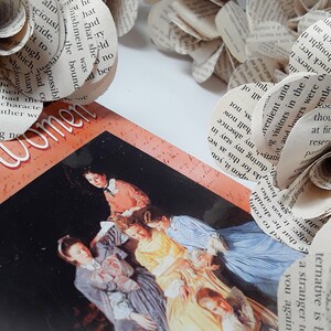 Little Women Book Roses, Book Page Flowers, Literary Gift, Bibliophile ...