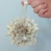 Book Page Kusudama Flower Ball: Origami Pomander With Pearl Accent - Etsy