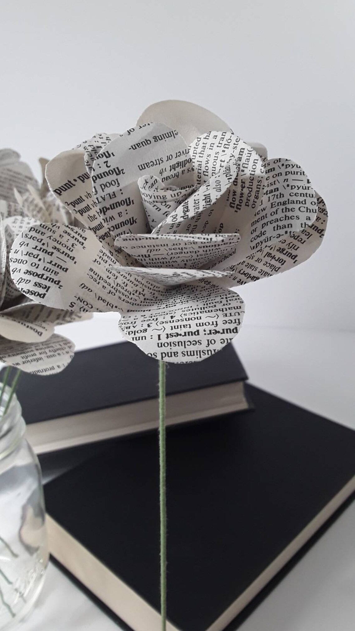 Dictionary Book Roses, Book Page Flowers, Teacher Gift, Literary Gift ...