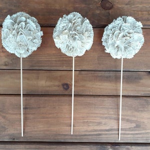 Book Page Hydrangea Blossoms (set of 3), Book Page Flowers, Hydrangeas ...