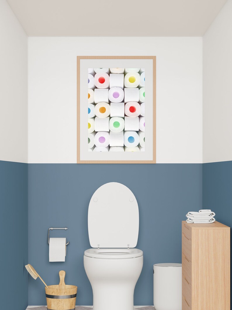 Bathroom Print Toilet Paper Rolls Instant DOWNLOAD 10 Formats - Etsy