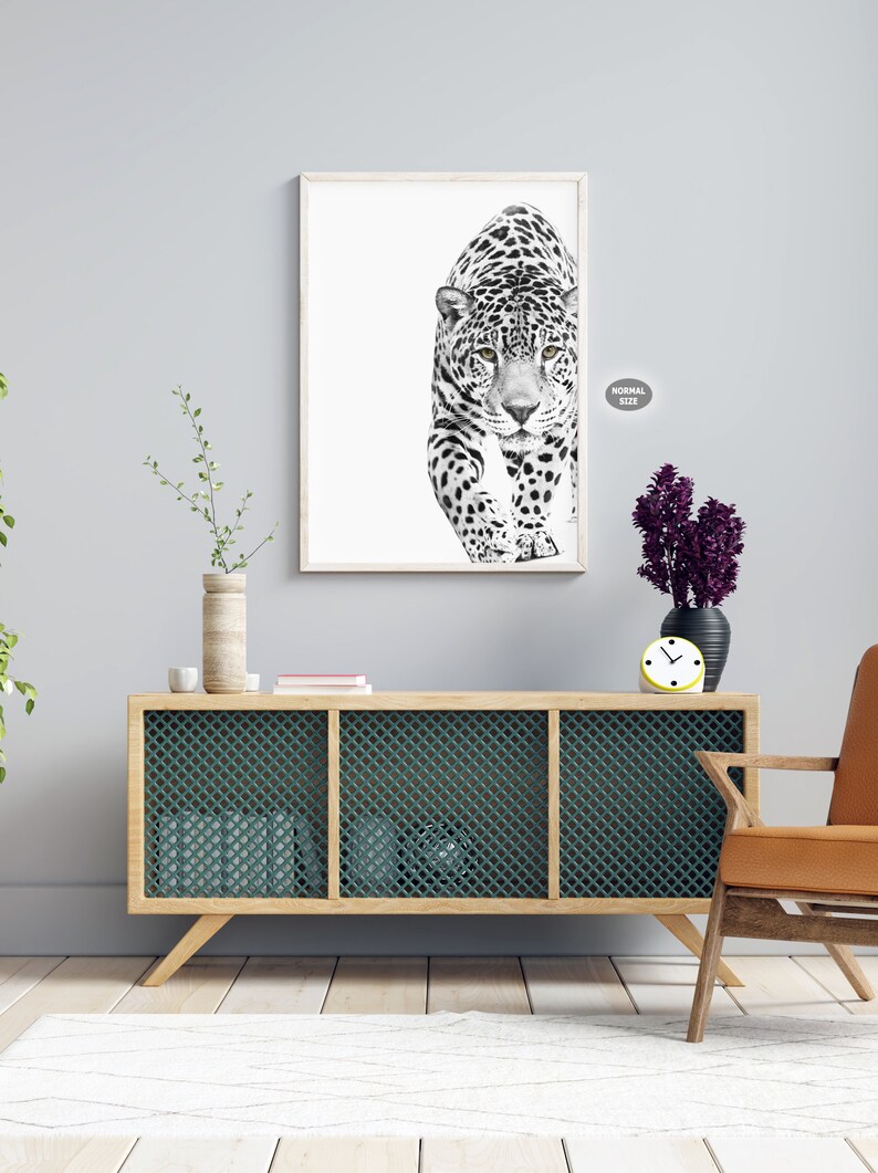 Leopard Poster Printable Animal Wall Art Digital Download - Etsy