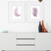 Feather Print Set of 2 Printable PINK 10 Formats, Feather Printable ...