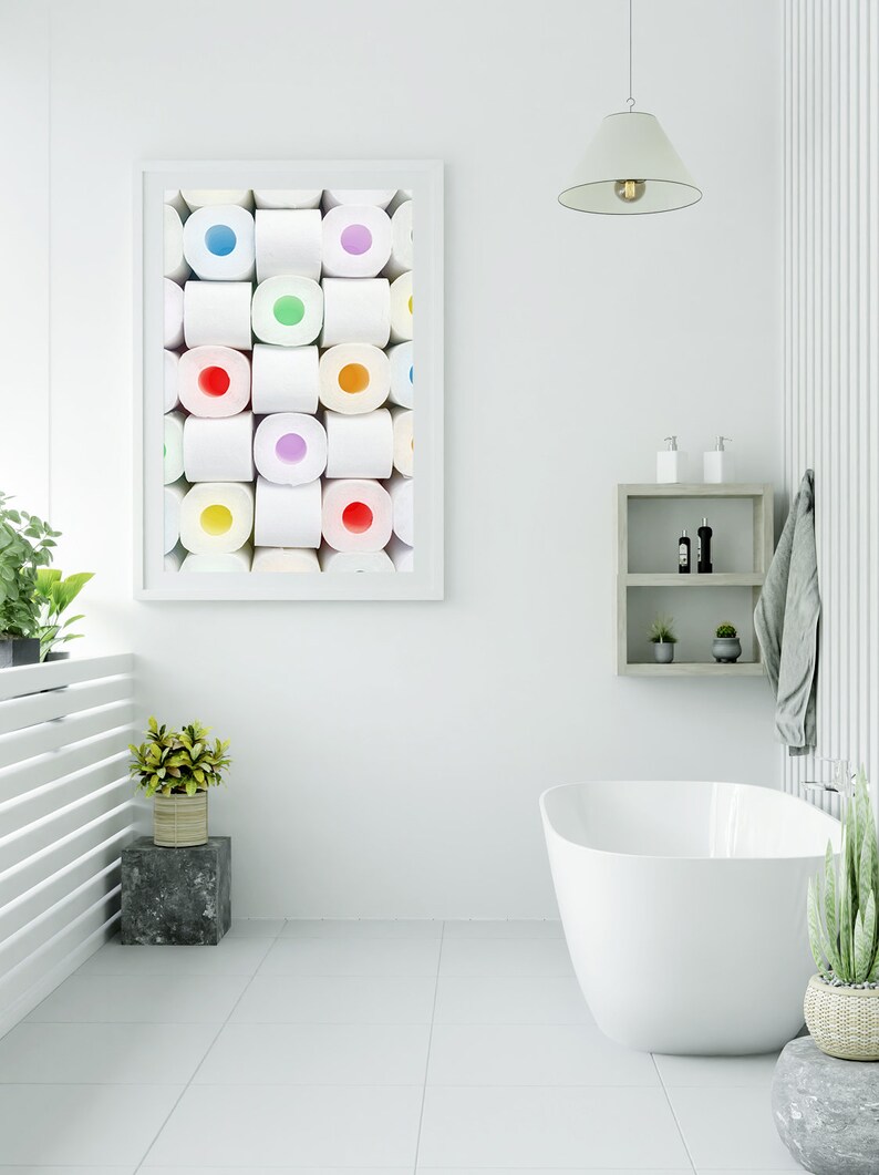 Bathroom Print Toilet Paper Rolls Instant DOWNLOAD 10 Formats - Etsy