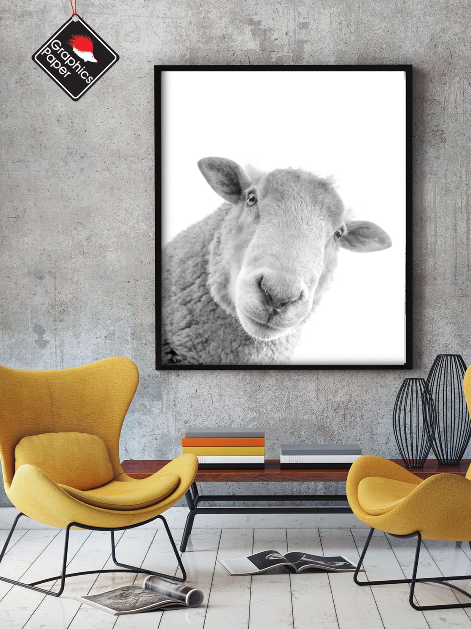 Sheep Wall Art 10 Formats Animal Poster Sheep Poster | Etsy