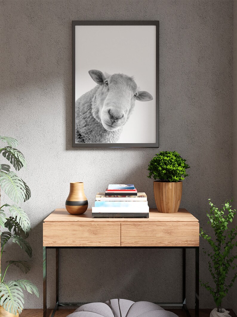 Sheep Wall Art, 10 Formats, Animal Poster, Sheep Poster, Modern Home ...