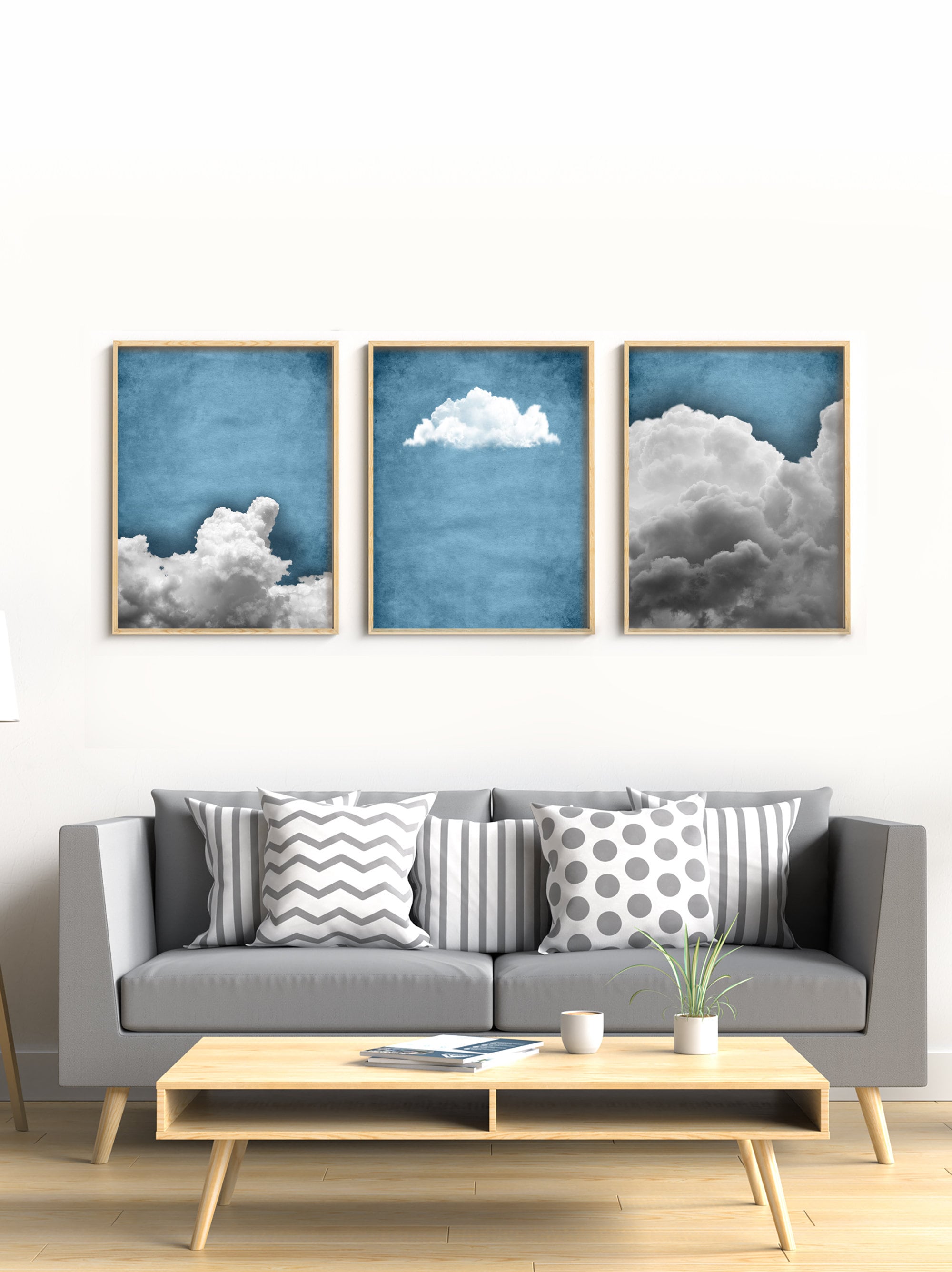 Cloud Printable, 10 Formats, Cloud Wall Art, Cloud Prints, Minimalist ...