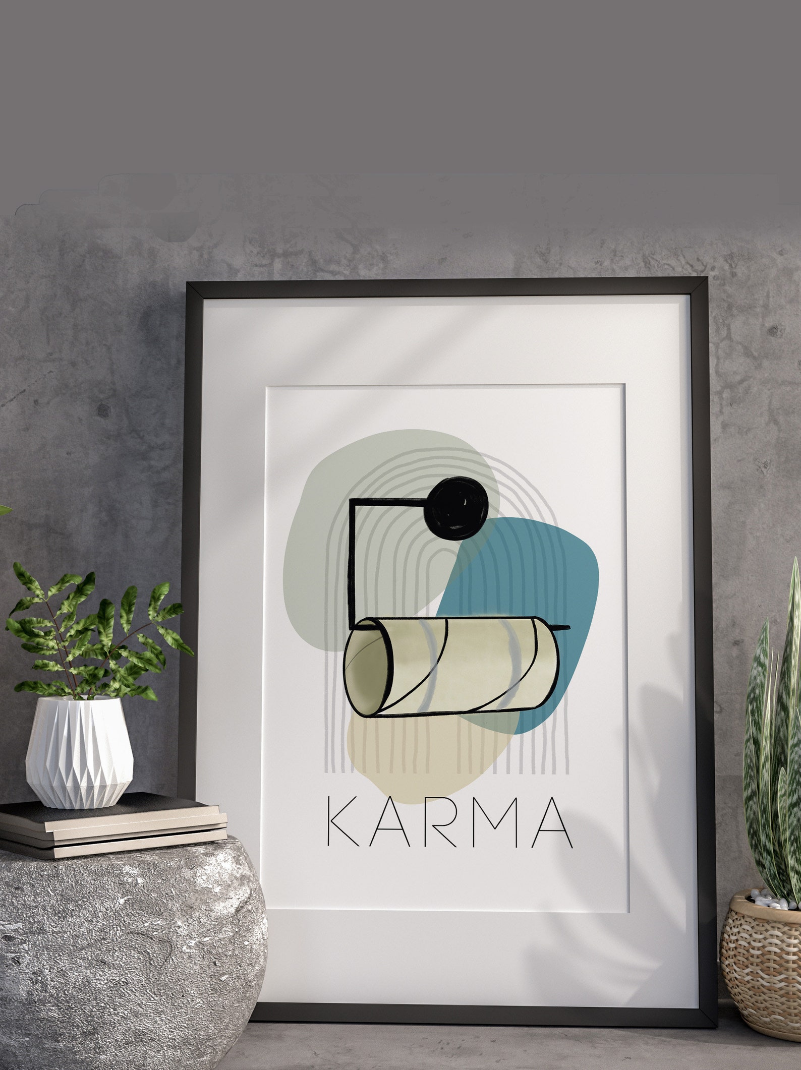 Bathroom Print Toilet Paper Rolls, Karma Poster, DOWNLOAD, Bathroom ...