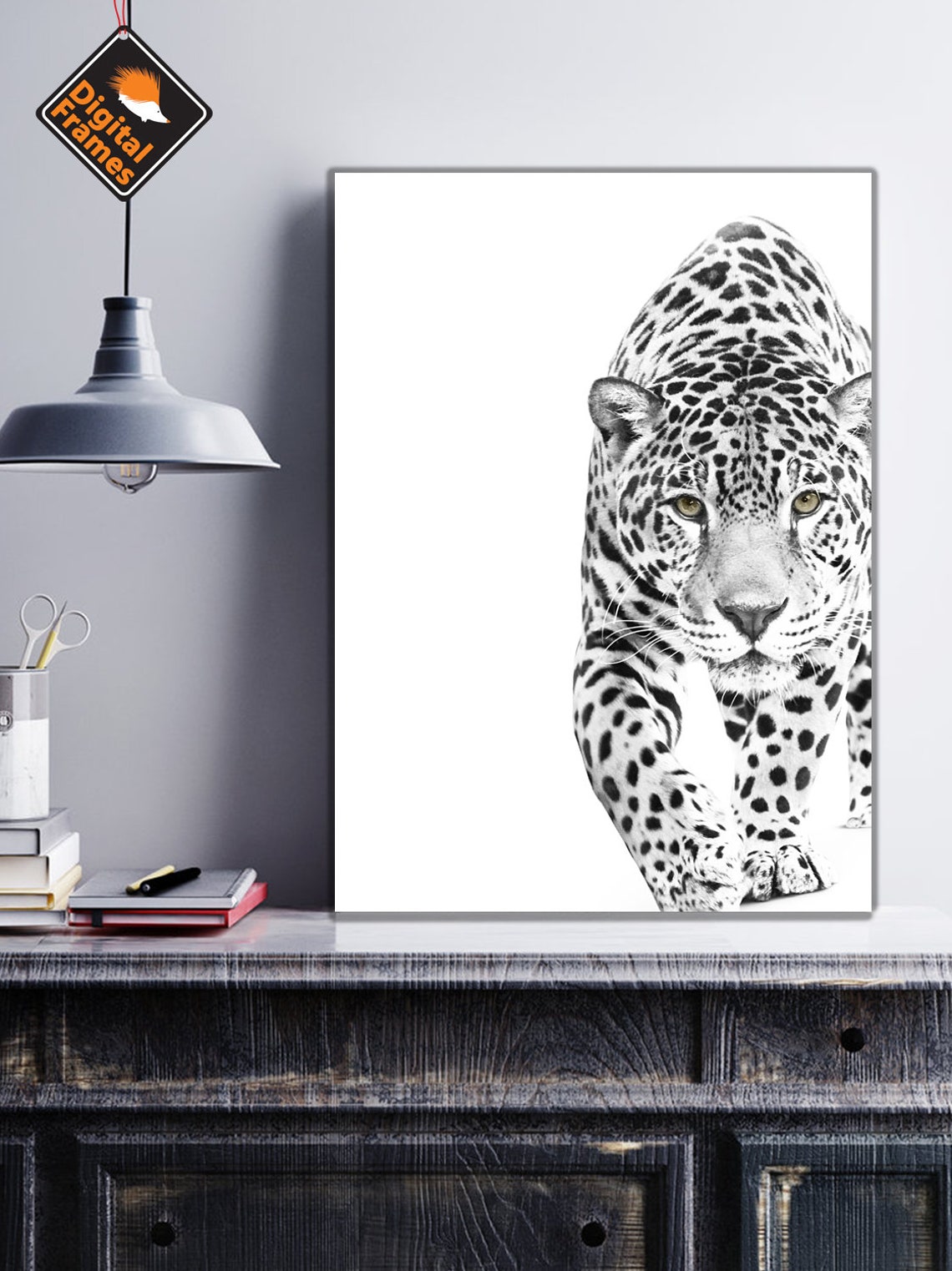 Leopard Poster Printable Animal Wall Art Digital Download | Etsy