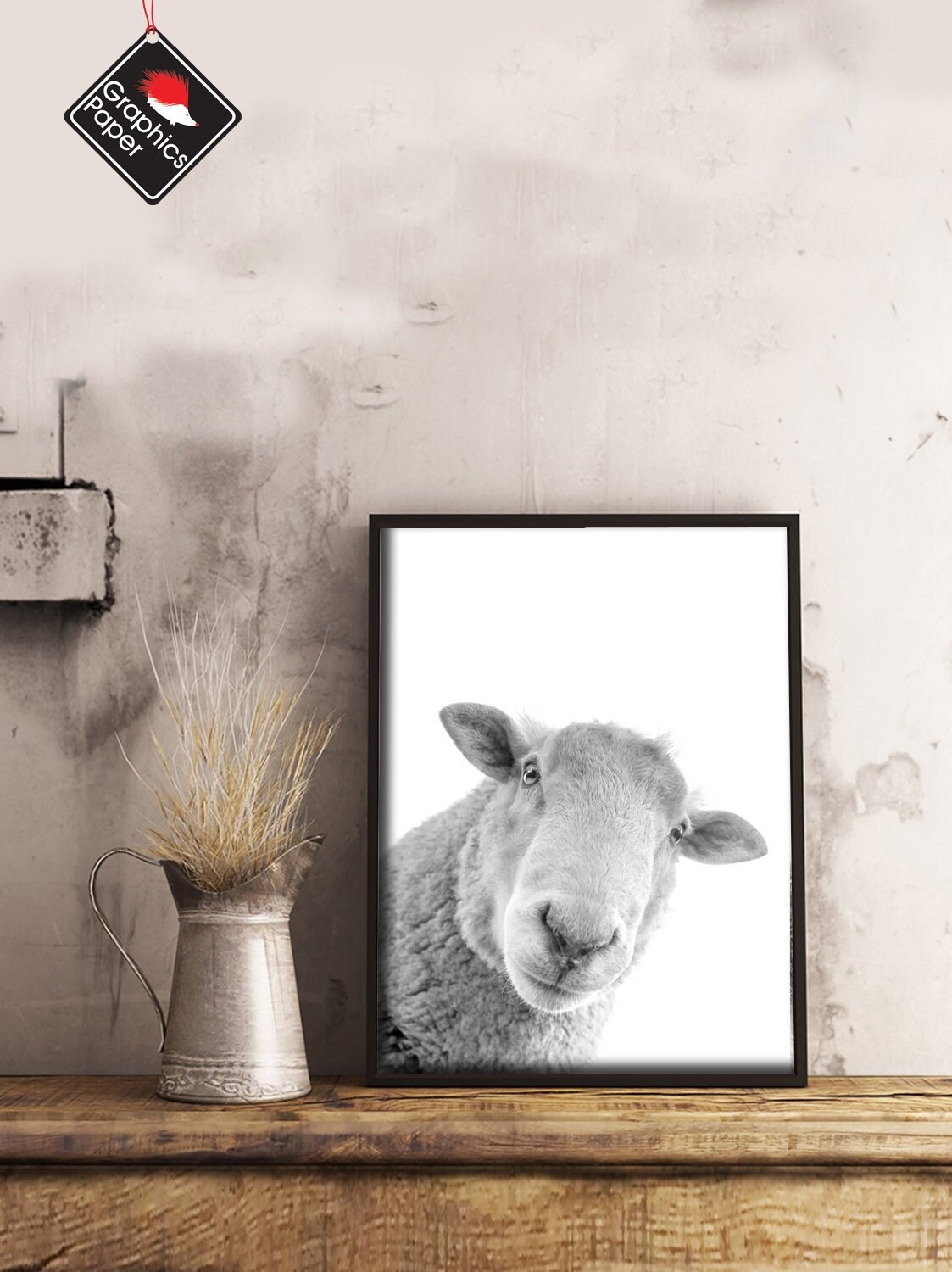 Sheep Wall Art 10 Formats Animal Poster Sheep Poster | Etsy