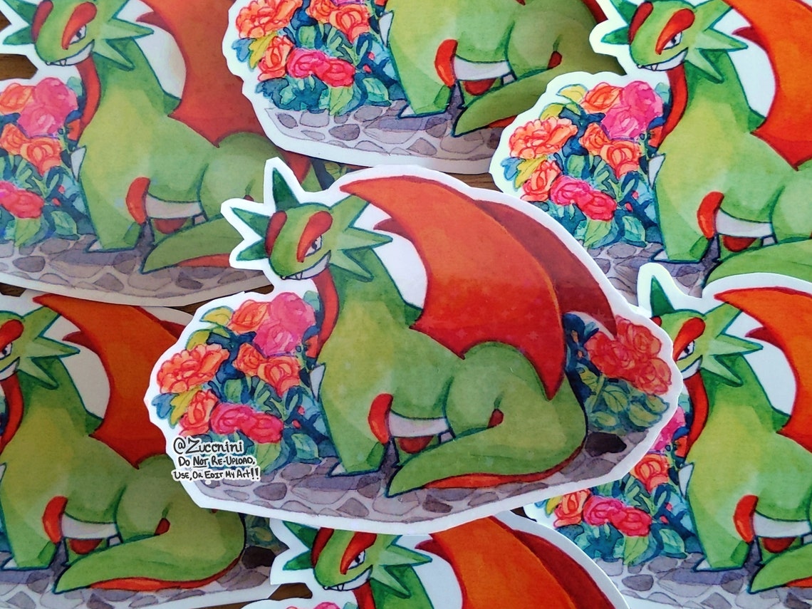 Mix and Match Sticker Set Garchomp Salamence Appletun - Etsy