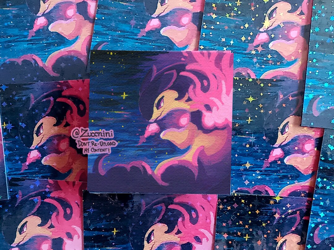 Hisuian Typhlosion - Mini Print Sticker - Holographic 2.2 X 2.2in ...