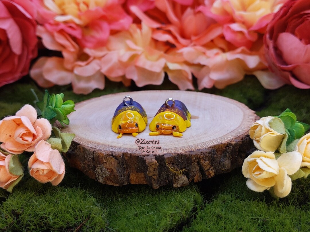 Rubber Ducky Isopod - Single 1/2 Inch Mini Animal Sculpture - Figure ...