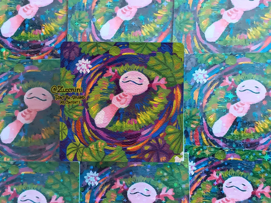 Shiny Wooper - Mini Art Sticker - Holographic 2.2 X 2.2in Sticker ...