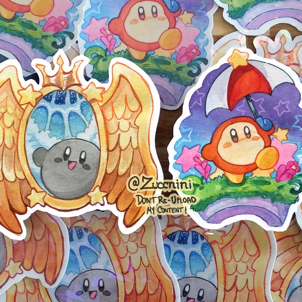 Kirby and Waddle Dee Sticker - Etsy