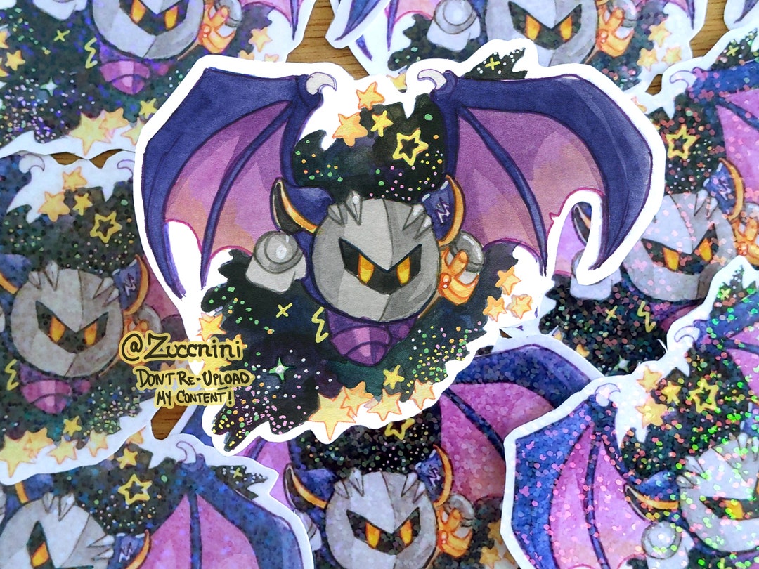 Meta Knight - Holographic 2.5 X 3.5in Sticker - Hand Cut Watercolor ...