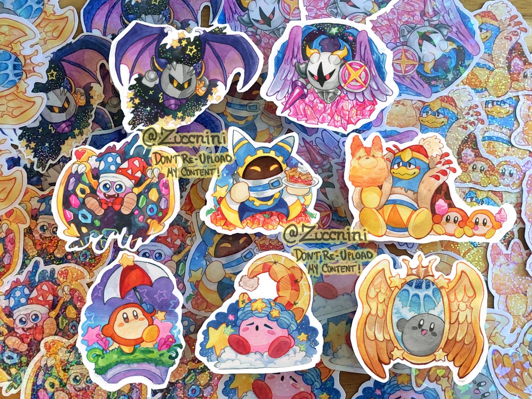 Mix and Match Sticker Set - Kirby - Meta Knight - King Dedede - Magolor ...