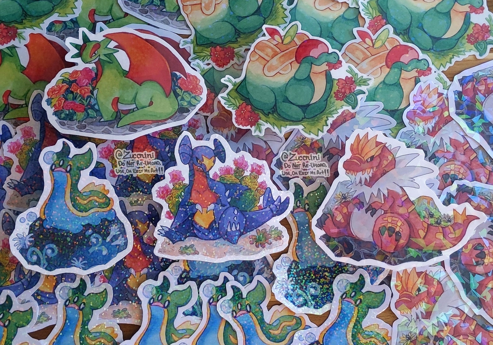 Mix and Match Sticker Set Garchomp Salamence Appletun - Etsy