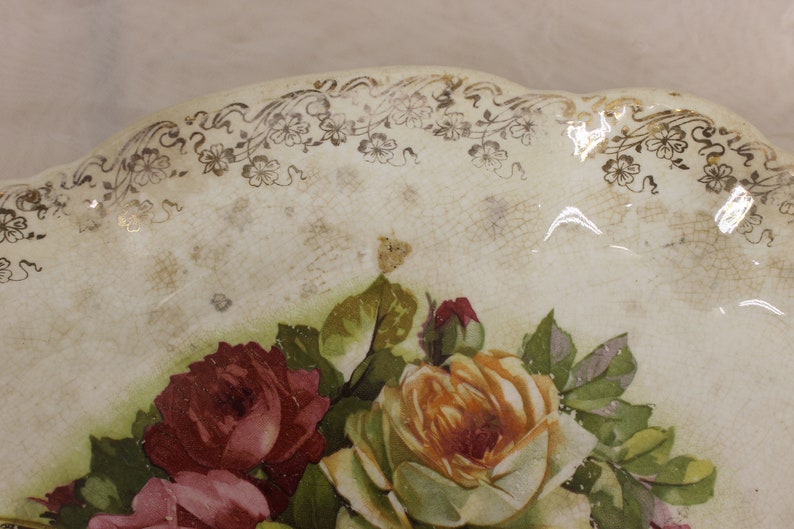 Homer Laughlin Hudson 14 3/4" Platter. Floral Pattern Vintage Possibly ...